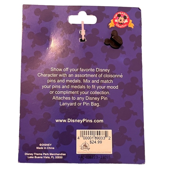 Disney | Accessories | Disney Parks Disney Bag Clip Keychain And Pin ...